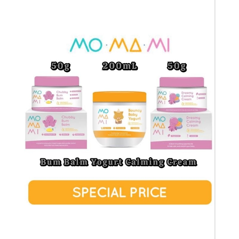Jual Momami Baby Chubby Bum Balm Dreamy Calming Cream 50mL Bouncy ...