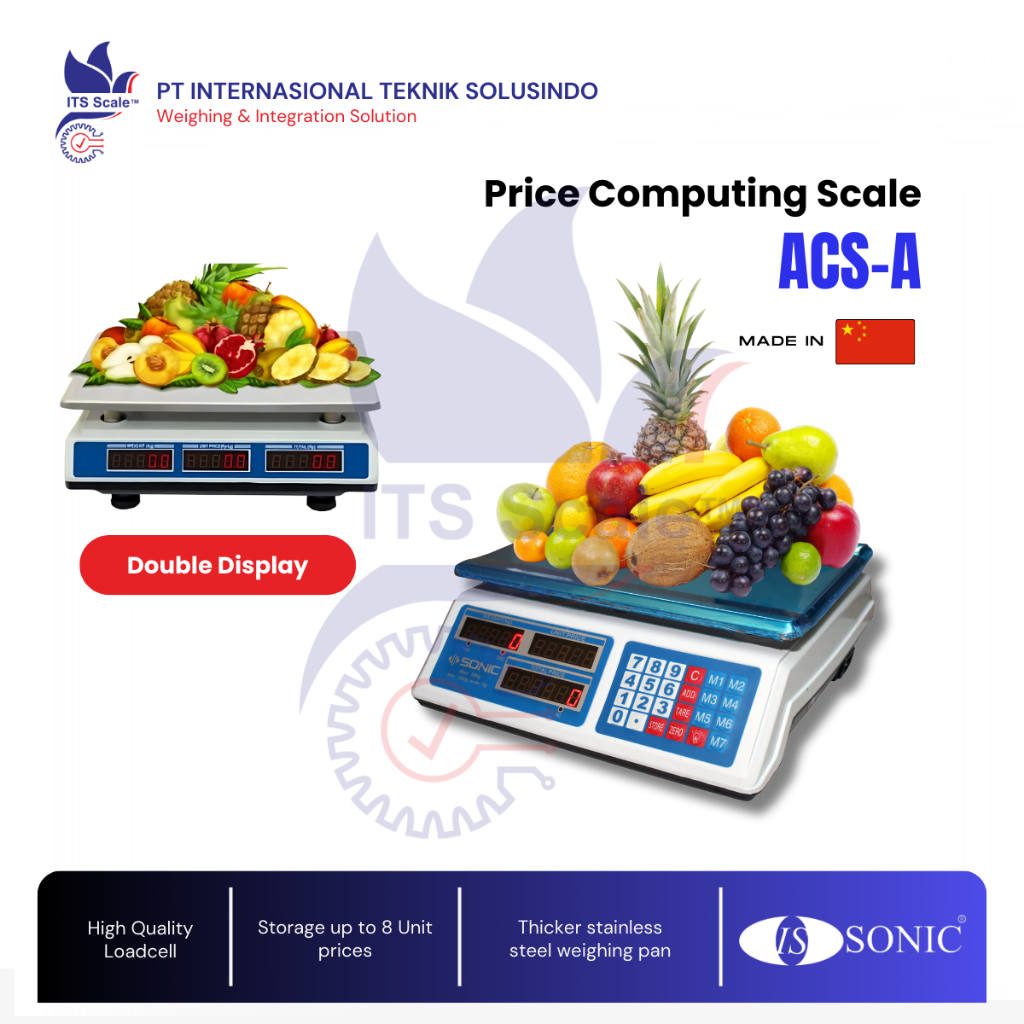 Jual timbangan buah digital 40kg / Timbangan Buah Double Display ...