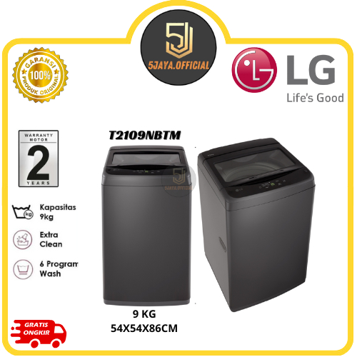 Jual Mesin Cuci LG 1 Tabung 9KG - T2109NBTM LG | Shopee Indonesia