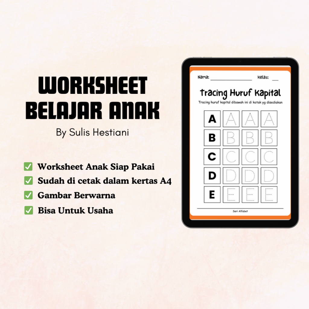 Jual Worksheet Belajar Anak (50 Lembar) Seri Berhitung | Shopee Indonesia