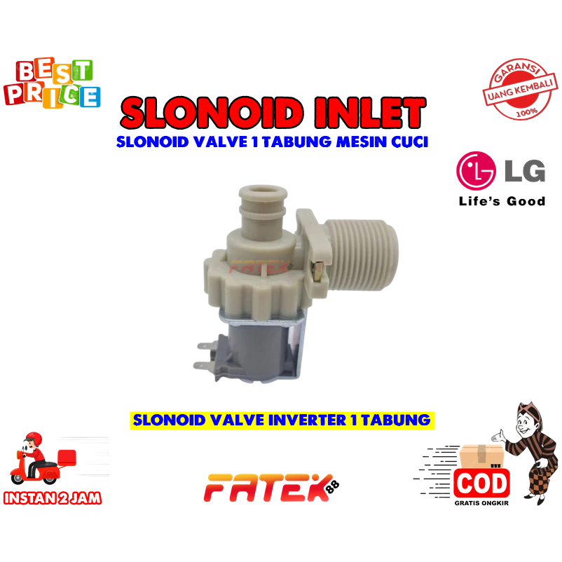 Jual SOLENOID WATER INLET VALVE MESIN CUCI LG AC 220V | SOLONOID ...