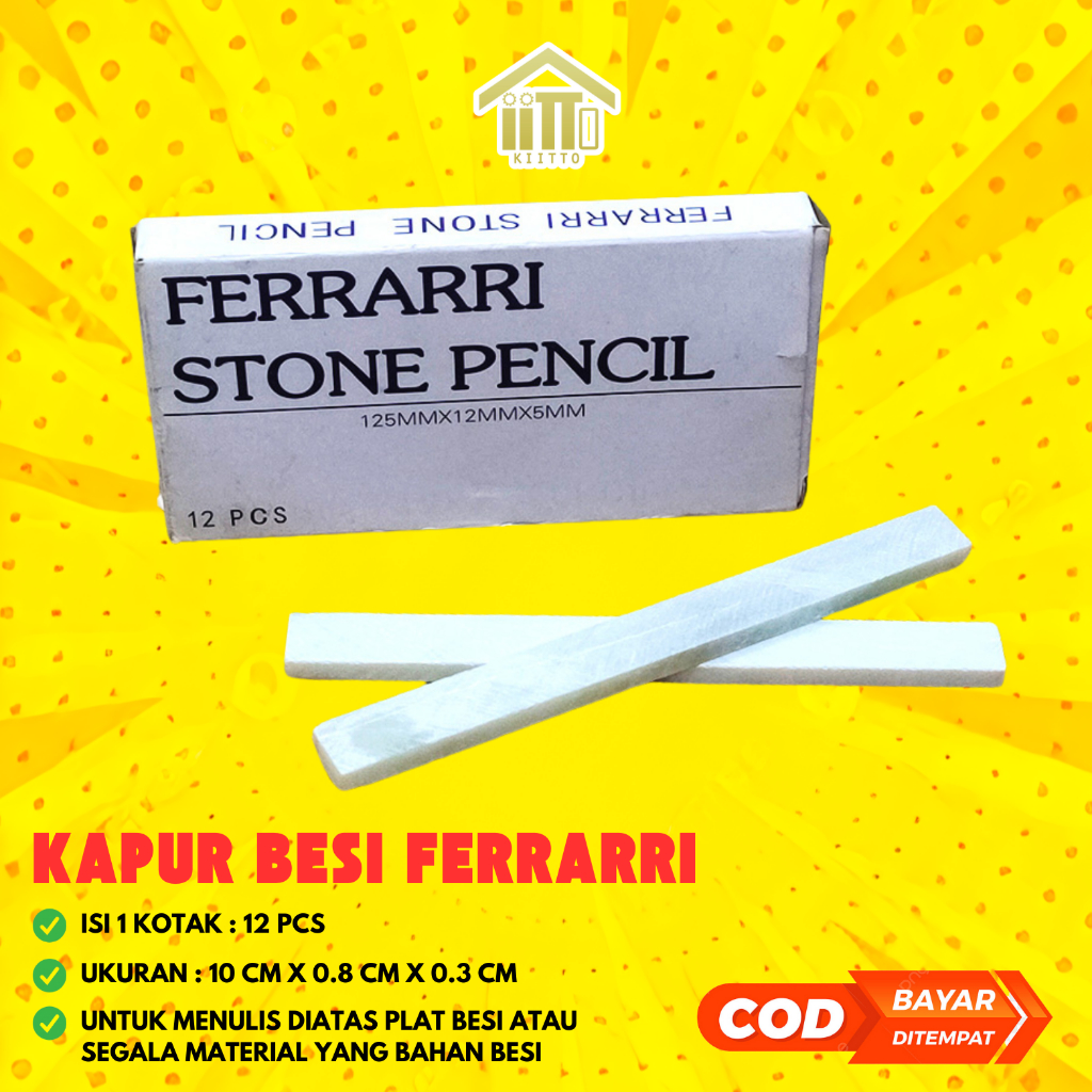 Jual KAPUR BESI FERRARI 1 KOTAK / KAPUR BESI VERRARI / KAPUR BESI FERRARI PUTIH / PLATE STONE ...