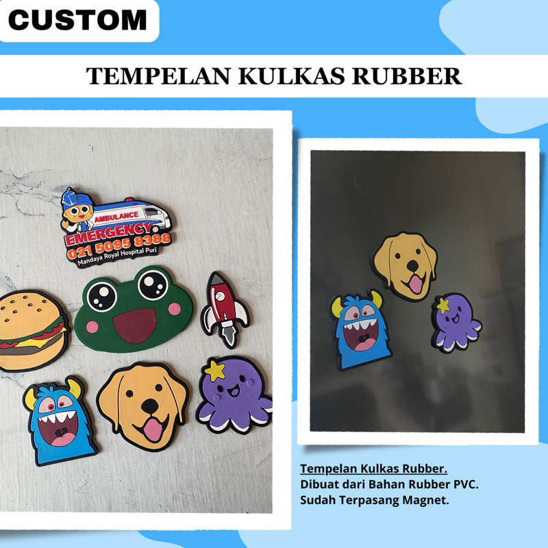 Jual [CUSTOM] Fridge Magnet Rubber / Tempelan Kulkas Rubber (Custom ...