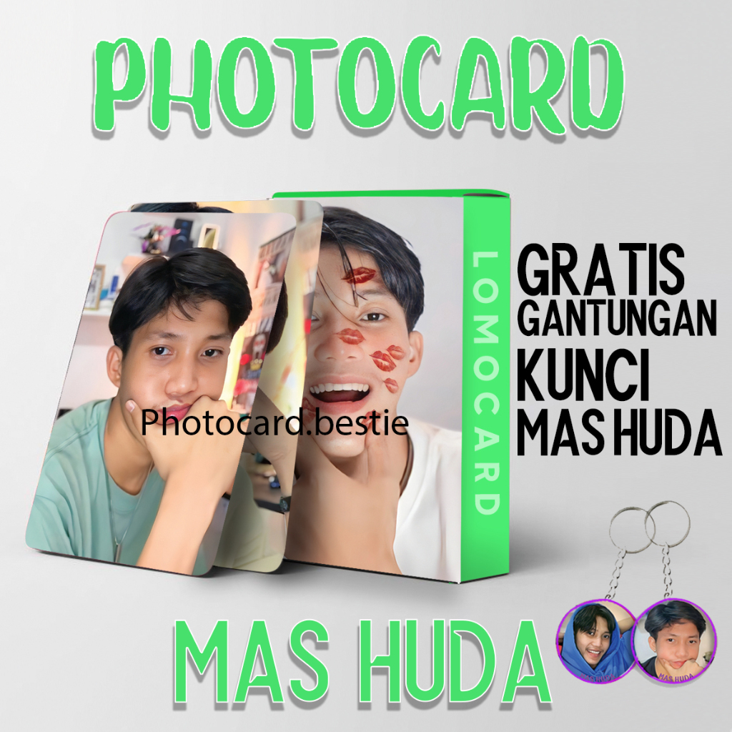 Jual PHOTOCARD MAS HUDA KELUARGA METAL 50 PCS, GRATIS GANTUNGAN KUNCI ...