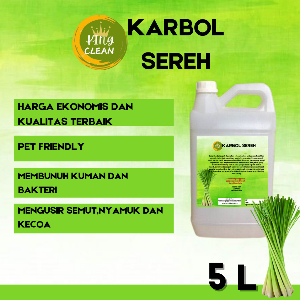 Jual Karbol Sereh / Karbol Lemon / 5 liter | Shopee Indonesia