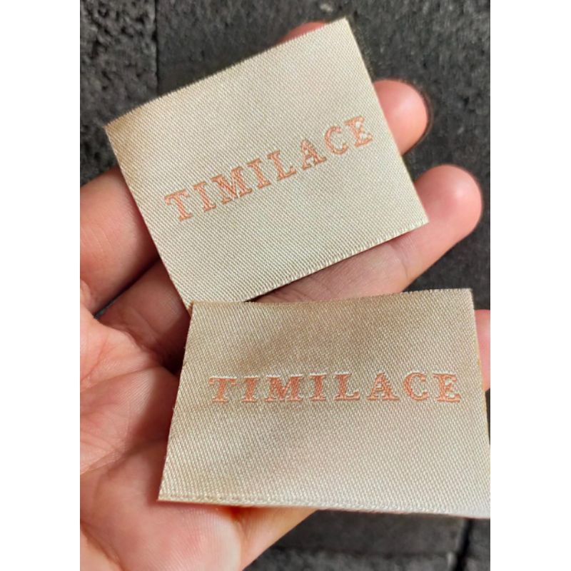 Jual label kain/label woven/woven damask/label leher/label kerah/label ...