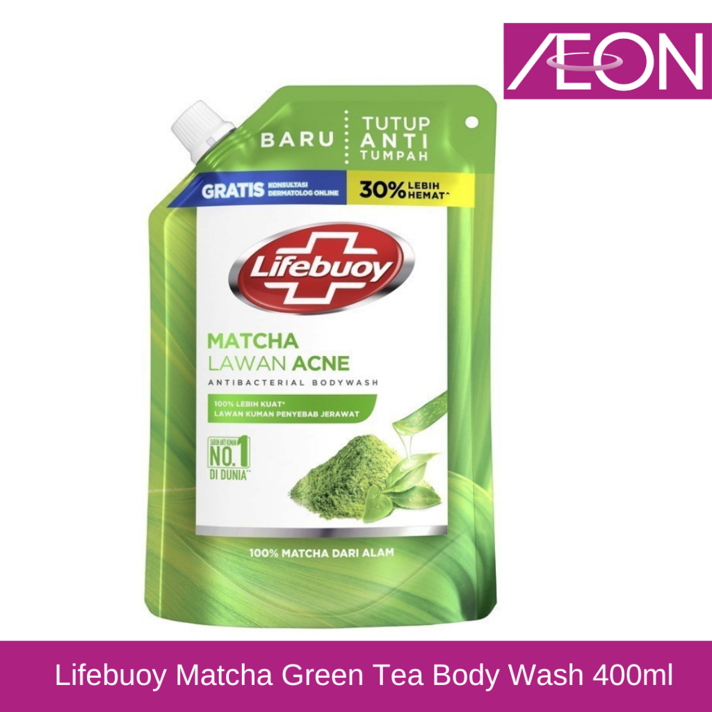 Jual Lifebuoy Matcha Green Tea Aloe Vera Body Wash - 400ml | Shopee ...