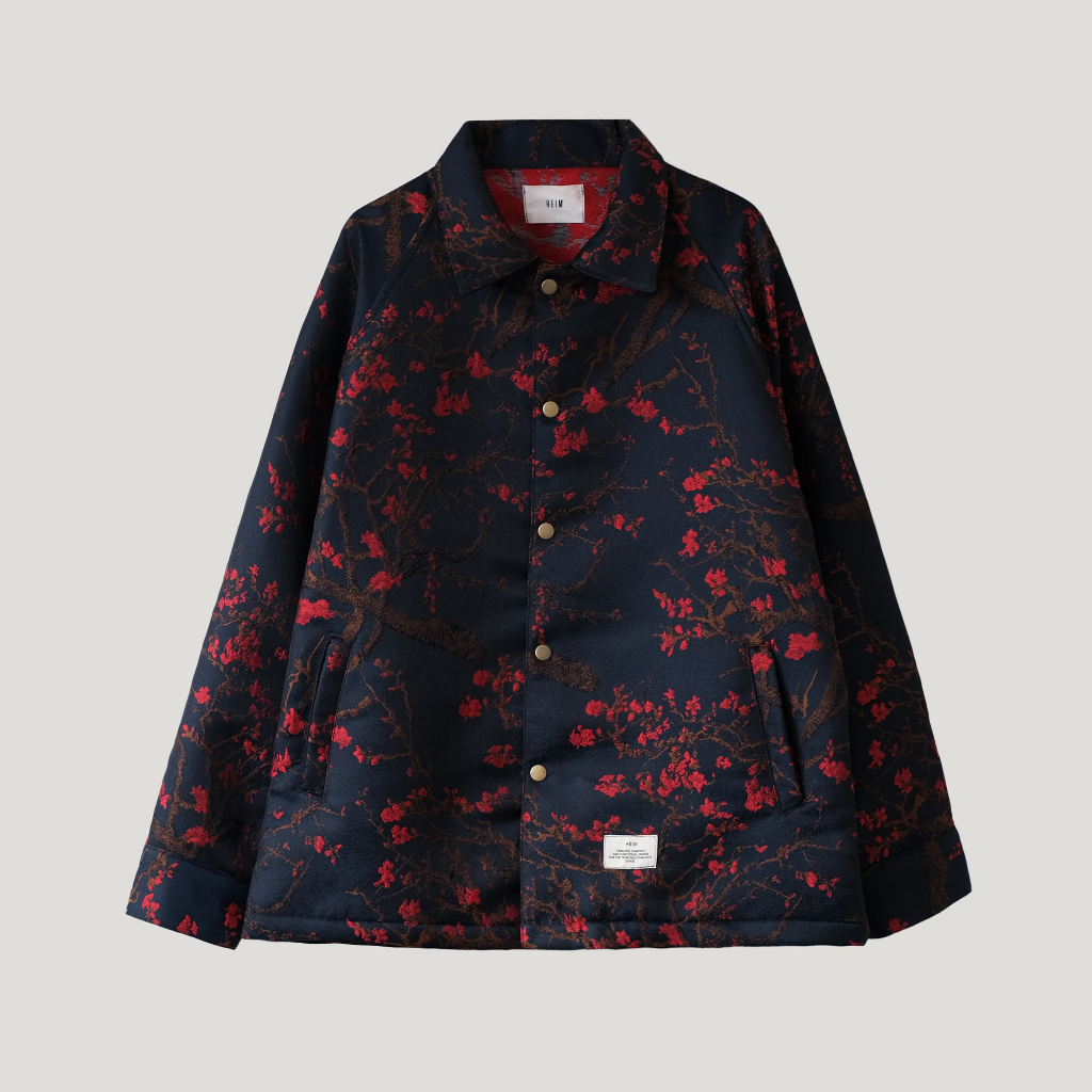Jual HEIM - Orient Navy Coach Jacket (LIMITED) / Jaket Motif Bunga ...