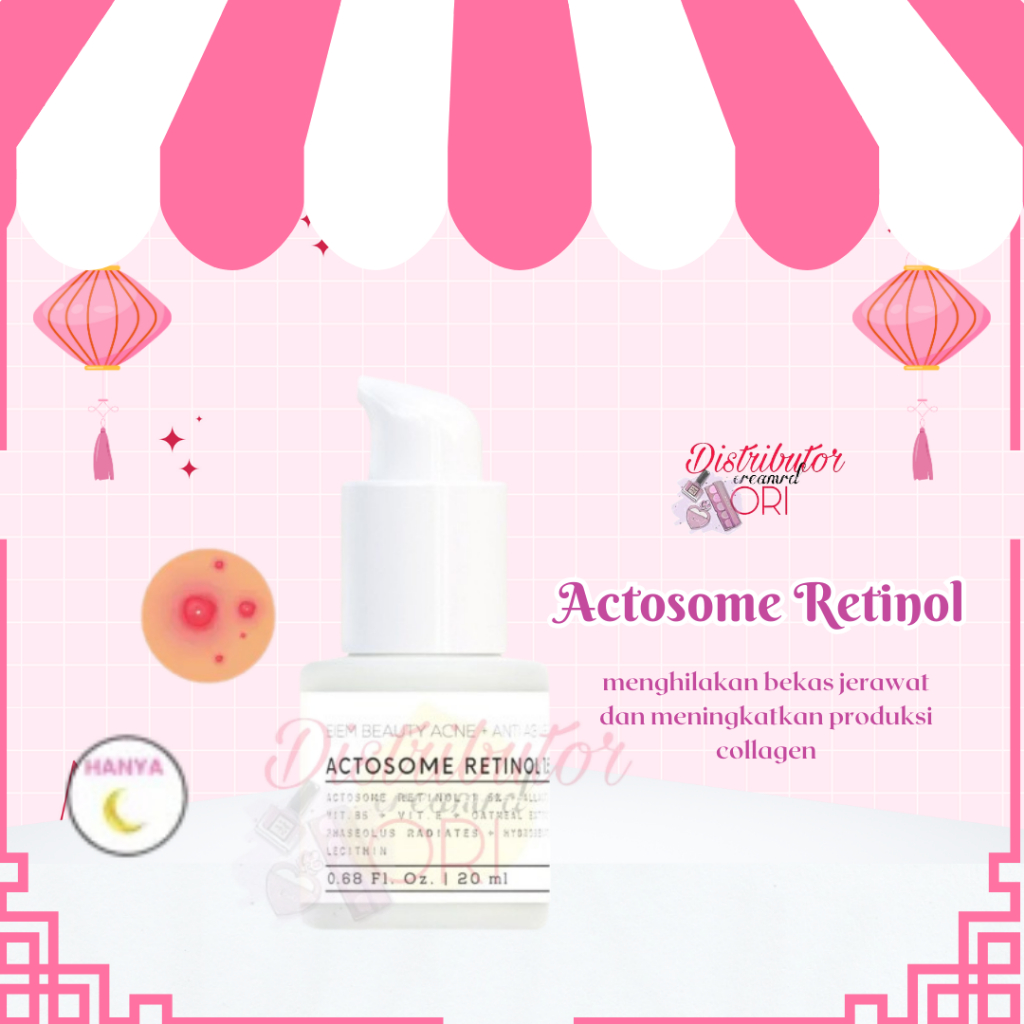 Jual Eiem beauty Acne + Anti Aging Serum, actosome retinol 1.5% ...