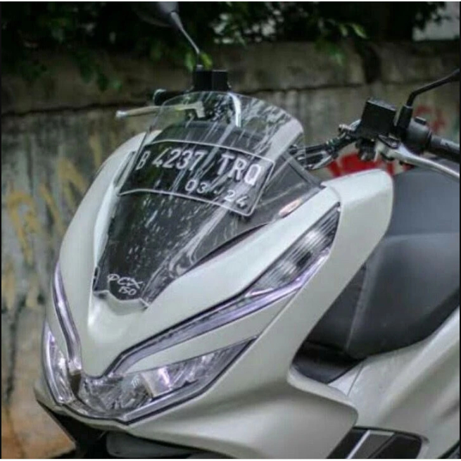 Jual Flash sale windshield visor polos PCX new 160 kaca depan PCX new ...