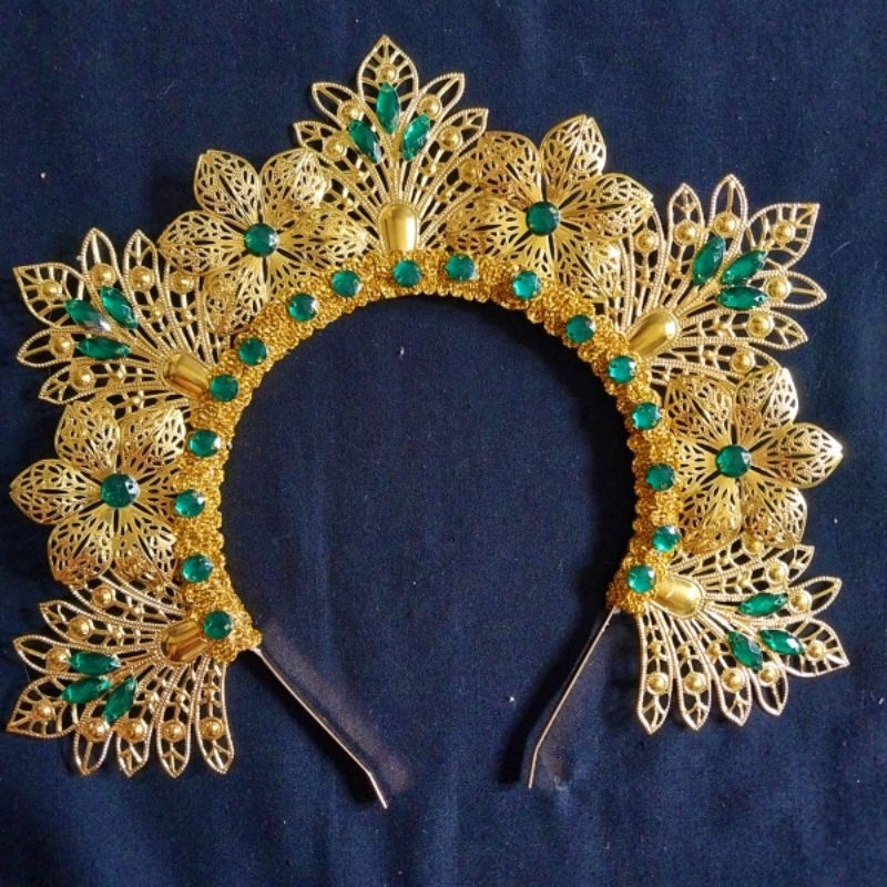 Jual BANDO ADAT KREASI MERAK BUNGA/MAHKOTA TARI/SUNTING TARI/MAHKOTA ...