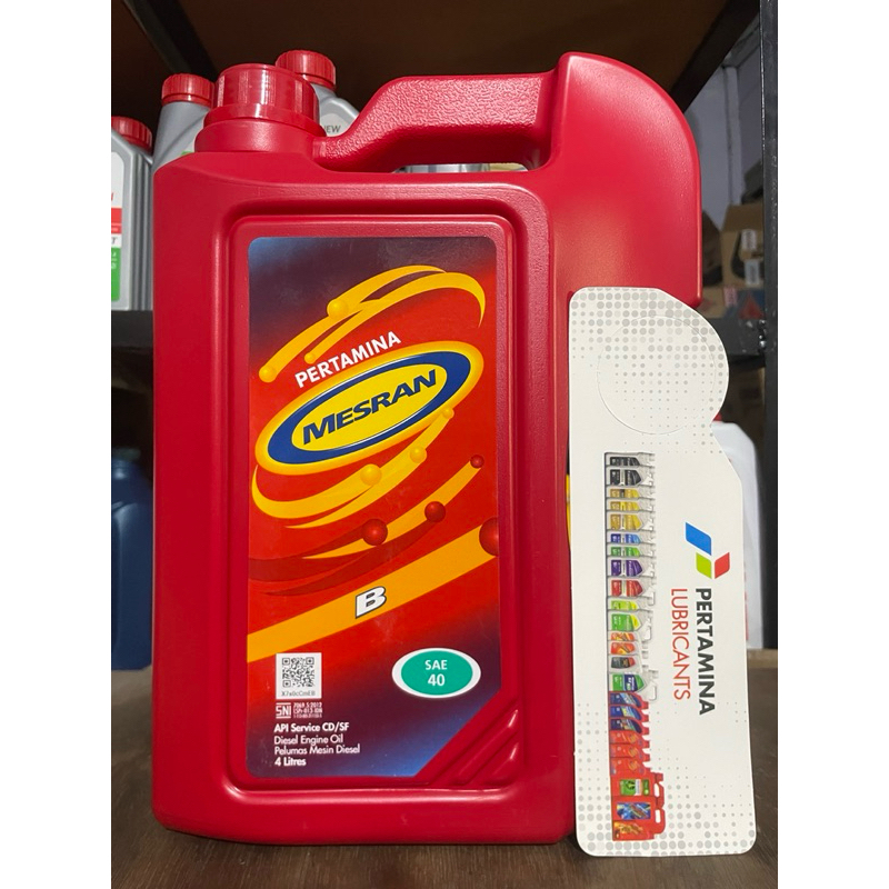 Jual Oli Pertamina Mesran 40 / B40 4L Galon | Shopee Indonesia