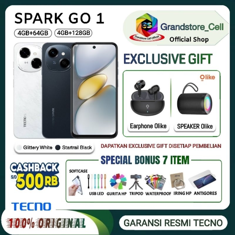 Jual TECNO SPARK GO 1 RAM 4/128 GB | TECNO SPARK GO1 RAM 4/64 GB ...