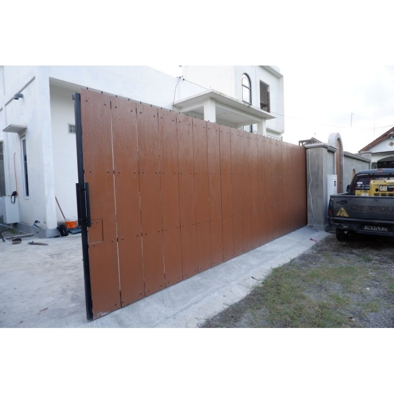 Jual PAGAR BESI MOTIF KAYU KALSIPLANK 01 | Shopee Indonesia