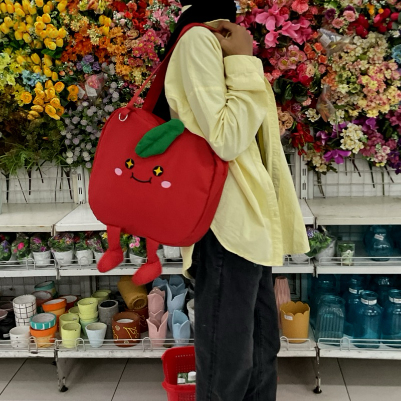 Jual Tas Apel Tote bag Berkaki Lucu (tanpa slingstrap) by Ruppa Ruppi ...