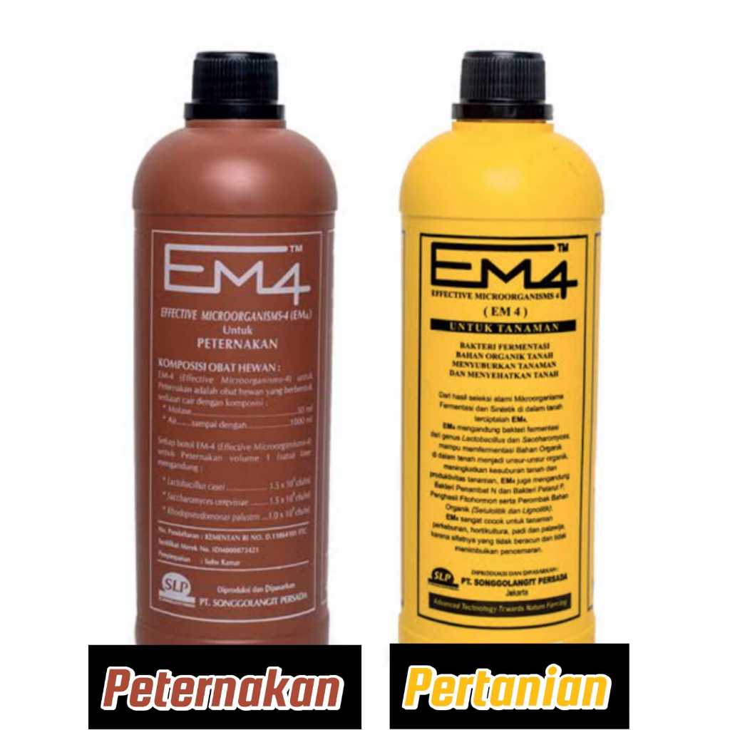 Jual Pupuk Organik EM4 kemasan 1liter untuk pertanian dan peternakan ...