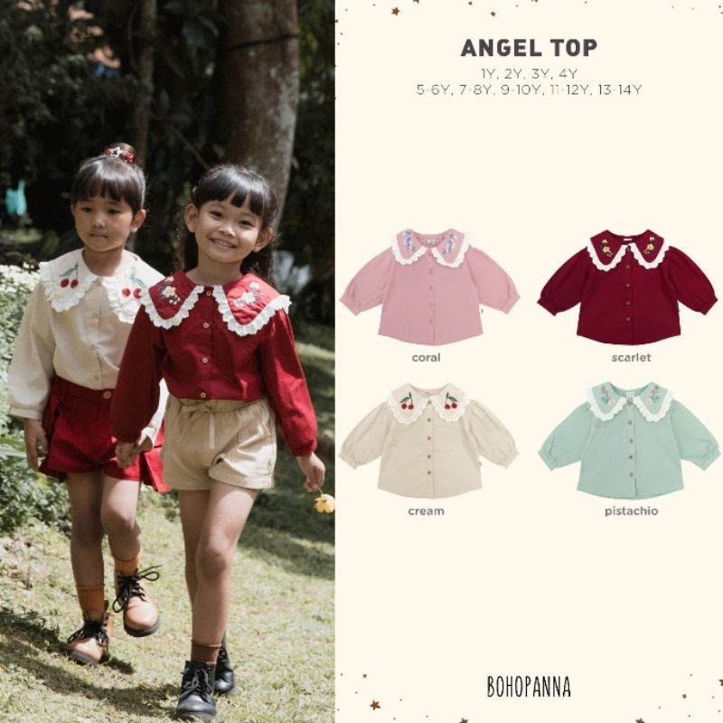 Jual Bohopanna Angel Top | Atasan Anak Perempuan Boho Panna Zea ...