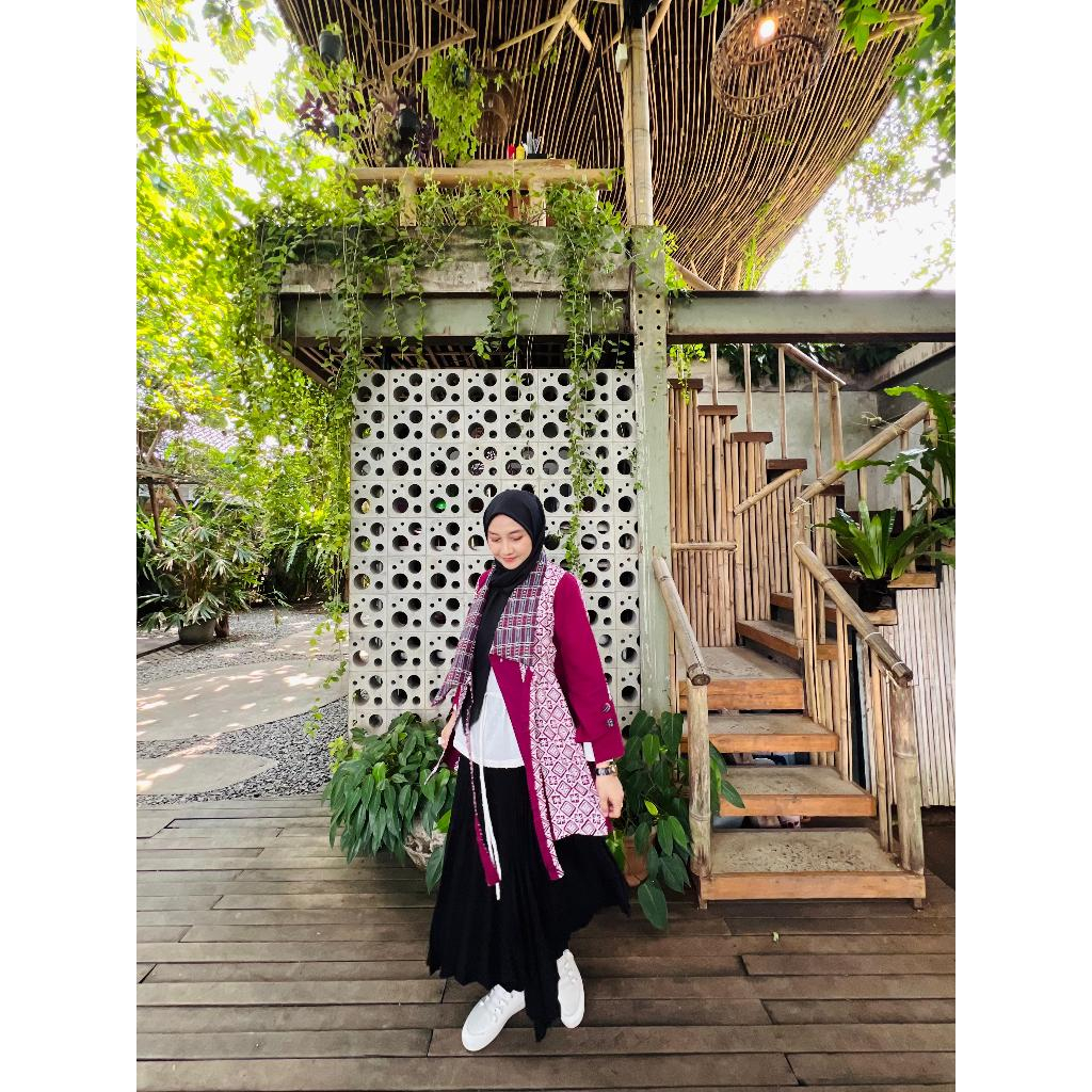 Jual Outer Batik Mix Tenun ETNIK PREMIUM BESTSELLER | Shopee Indonesia