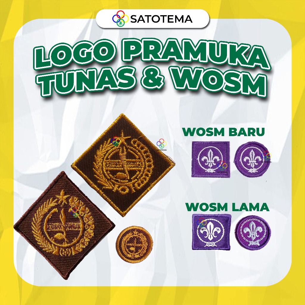 Jual Logo Pramuka Bordir / Logo Tunas Pramuka / Logo Wosm Pramuka ...