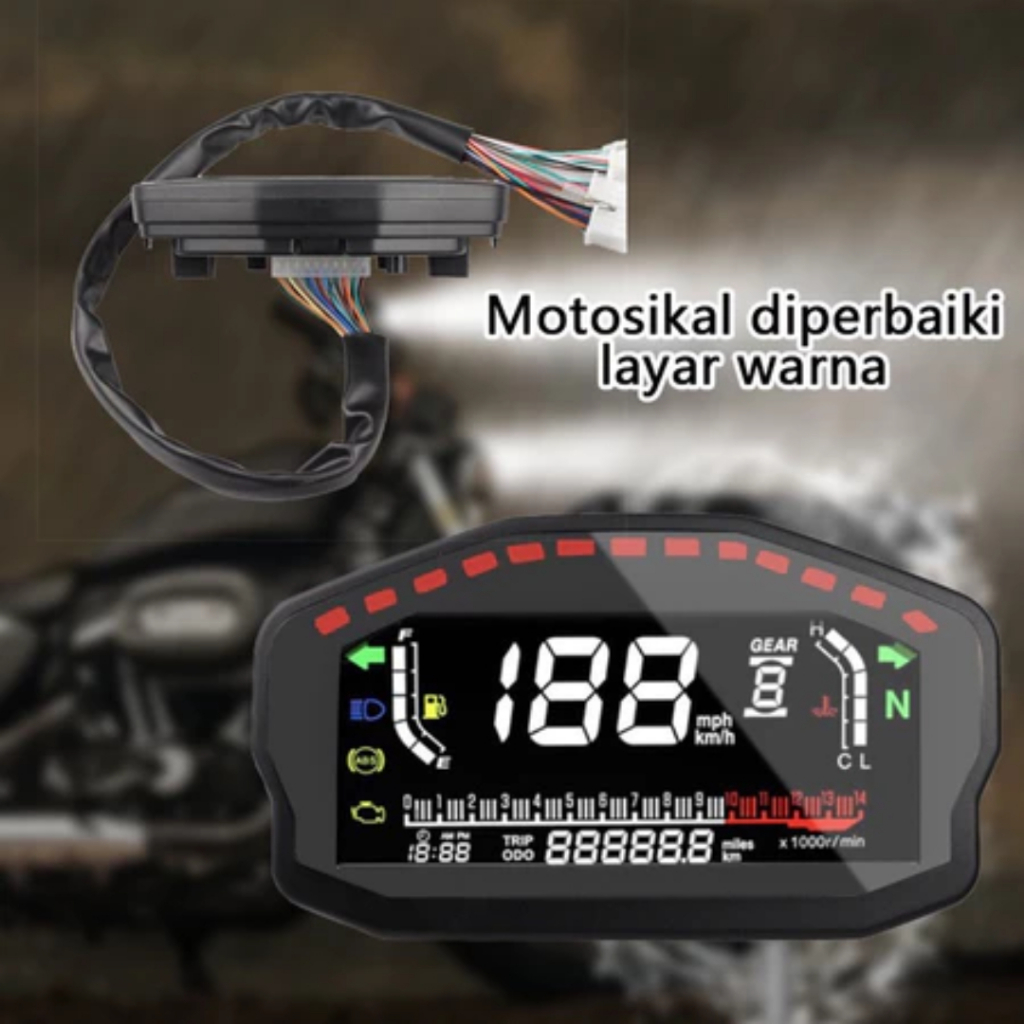 Jual Speedometer Digital RX3N Spidometer Model Koso RX3N Universal Rx ...