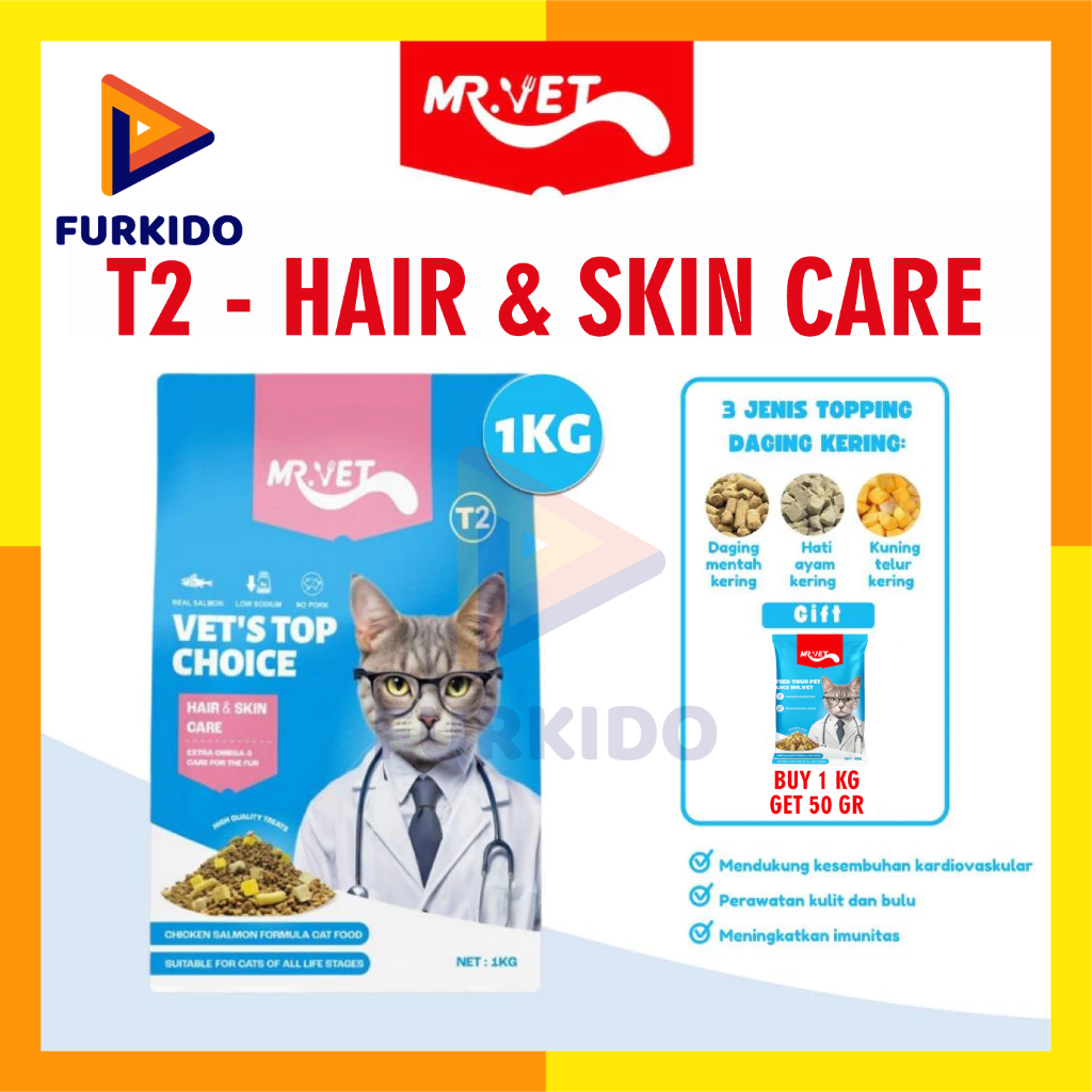 Jual MrVet / Mr Vet T2 All Life Stages Cat Holistic 1 Kg / Makanan ...