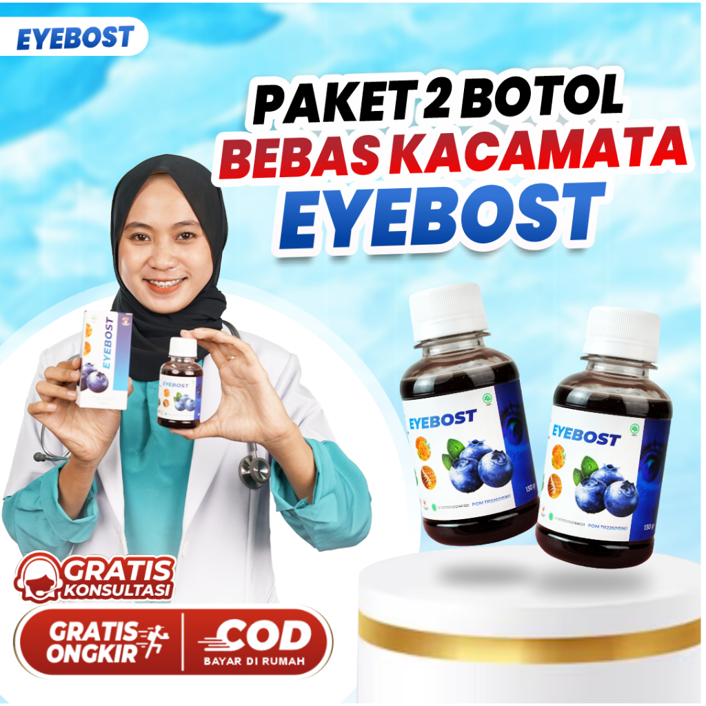 Jual Eyebost Paket Hemat 2 Botol - Suplemen Vitamin Mata Bantu Atasi ...