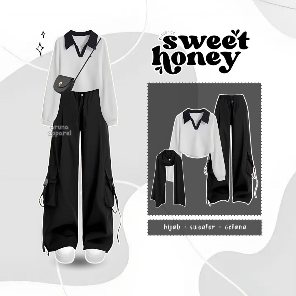 Jual 3IN1 One Set Korean Style Outfit Ulzzang Outfit Pinterest OOTD ala ...