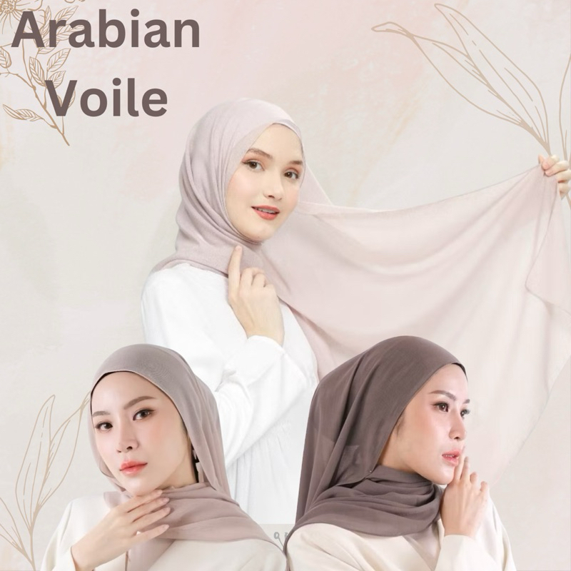 Jual Pashmina Dubai Shawl || Pashmina Arabian Voile || Arabian Voal ...