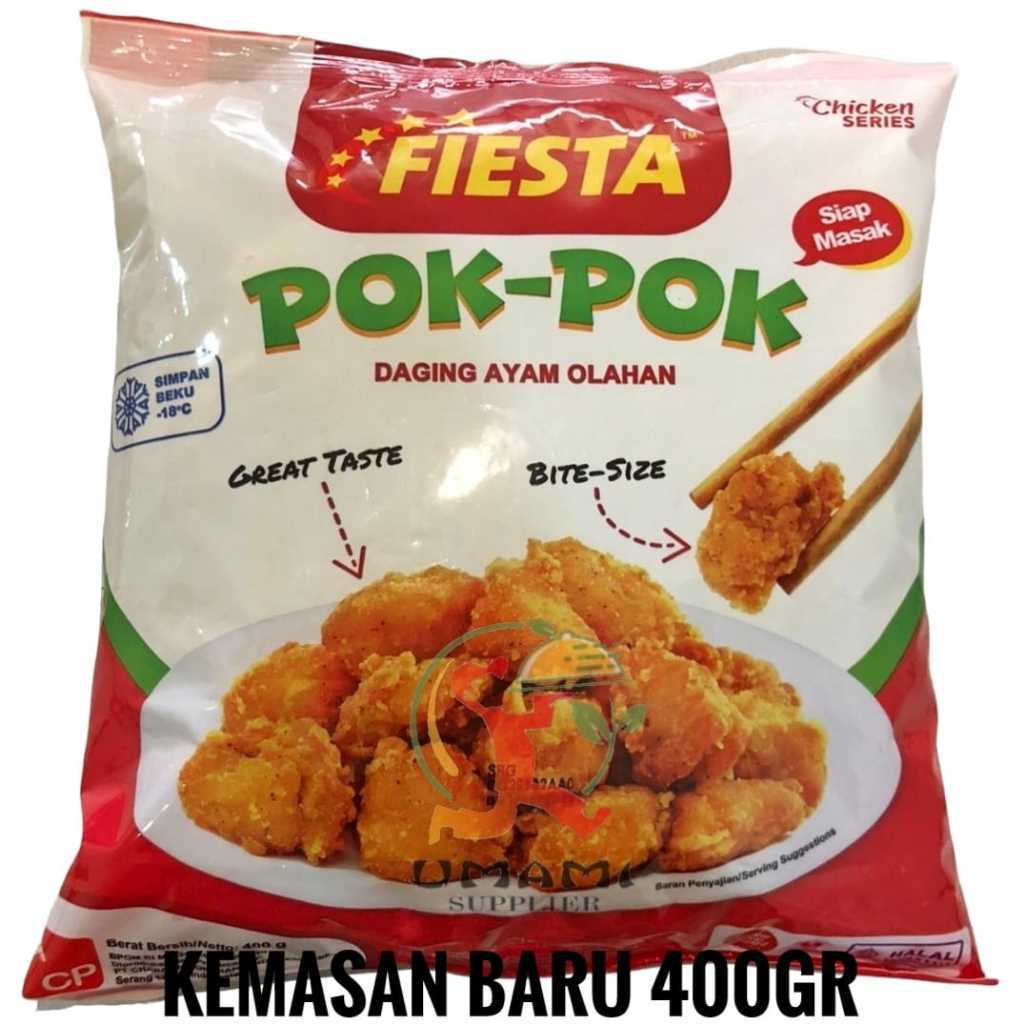 Jual FIESTA CHICKEN POK-POK 400G / DAGING AYAM OLAHAN POTONG KECIL ...