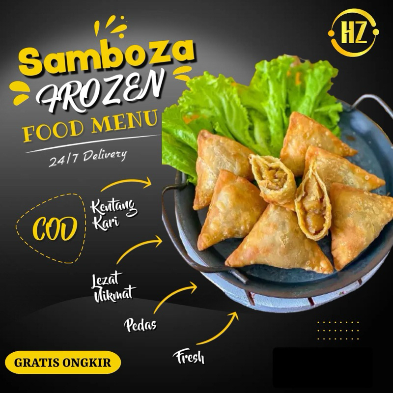 Jual Samboza Sambosa Frozen Food Khas Arab Cabe Ijo 1 Pack Isi 10Pcs ...