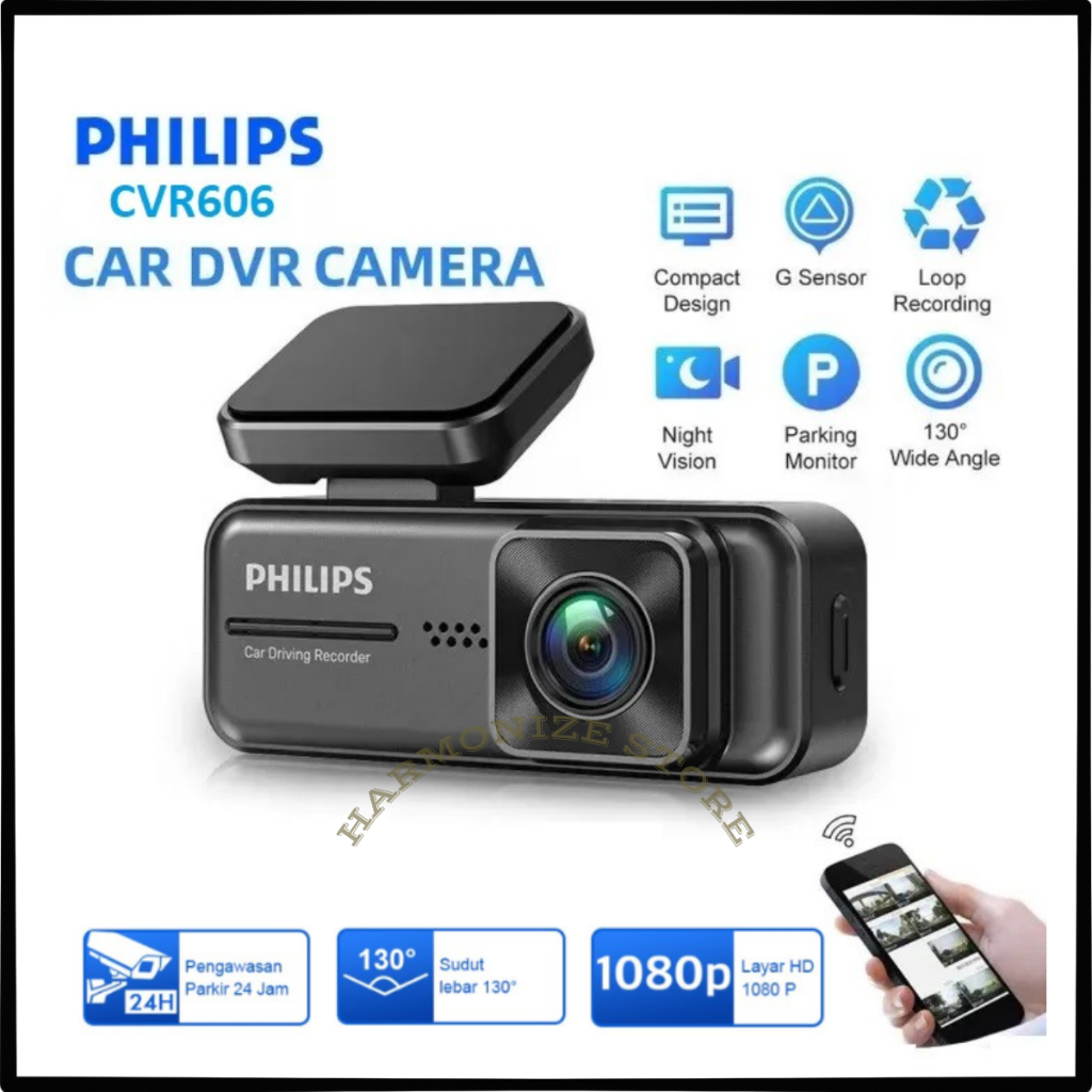 Jual Philips Dash Cam CVR-606 Car Driving Recording | Shopee Indonesia