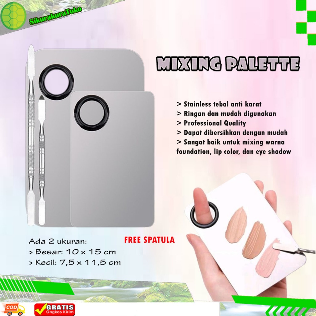 Jual (skr) Set Eyeshadow Mixing Palette pallete palet mixer foundation ...