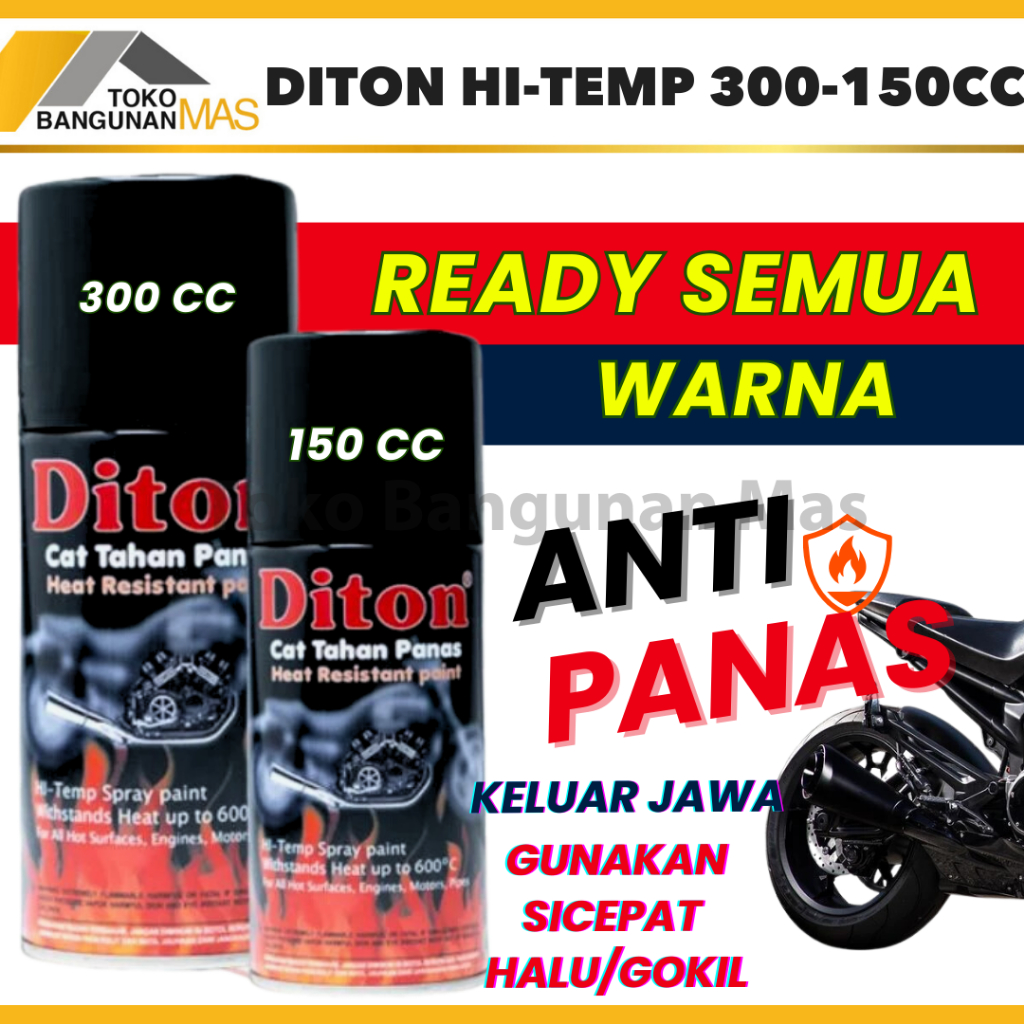Jual DITON HI-TEMP 150 CC 300 CC PILOX PYLOX PILOK CAT SEMPROT MOTOR HI TEMP DITON TAHAN PANAS ...