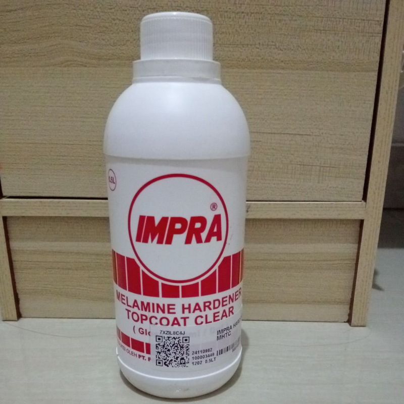 Jual Impra Melamine Hardener Topcoat Clear (Gloss/Semi/Dof) 0.5L - Obat ...
