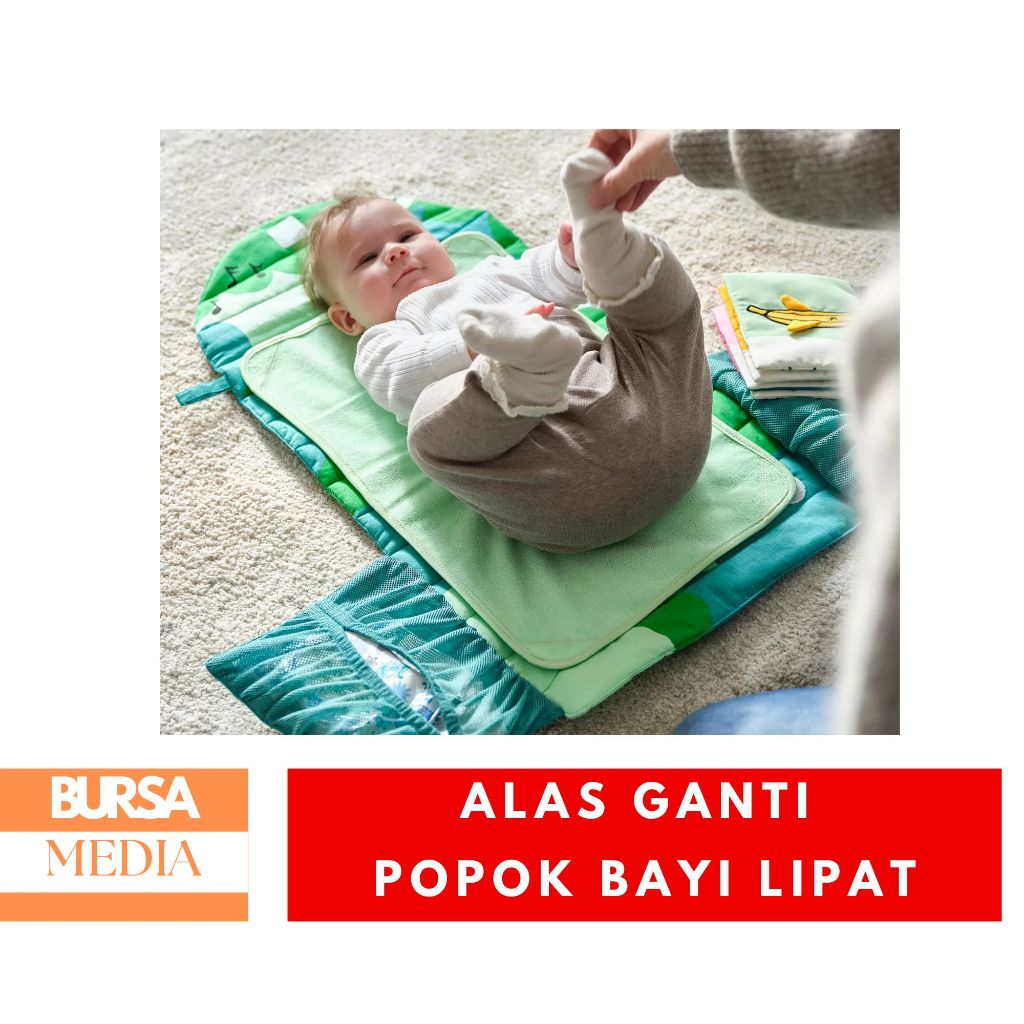 Jual GRONFINK Alas Ganti Popok Bayi Dapat Dilipat Hijau 70x35cm ...