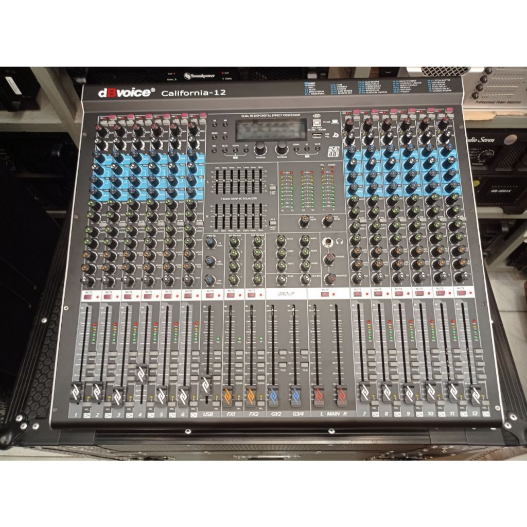 Jual Mixer dbvoice California 12 Original 12 Channel dB Voice | Shopee ...