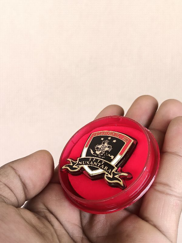 Jual jual pin pdh polri angkatan TFTT NUSANTARA PREMIUM logam kuningan ...