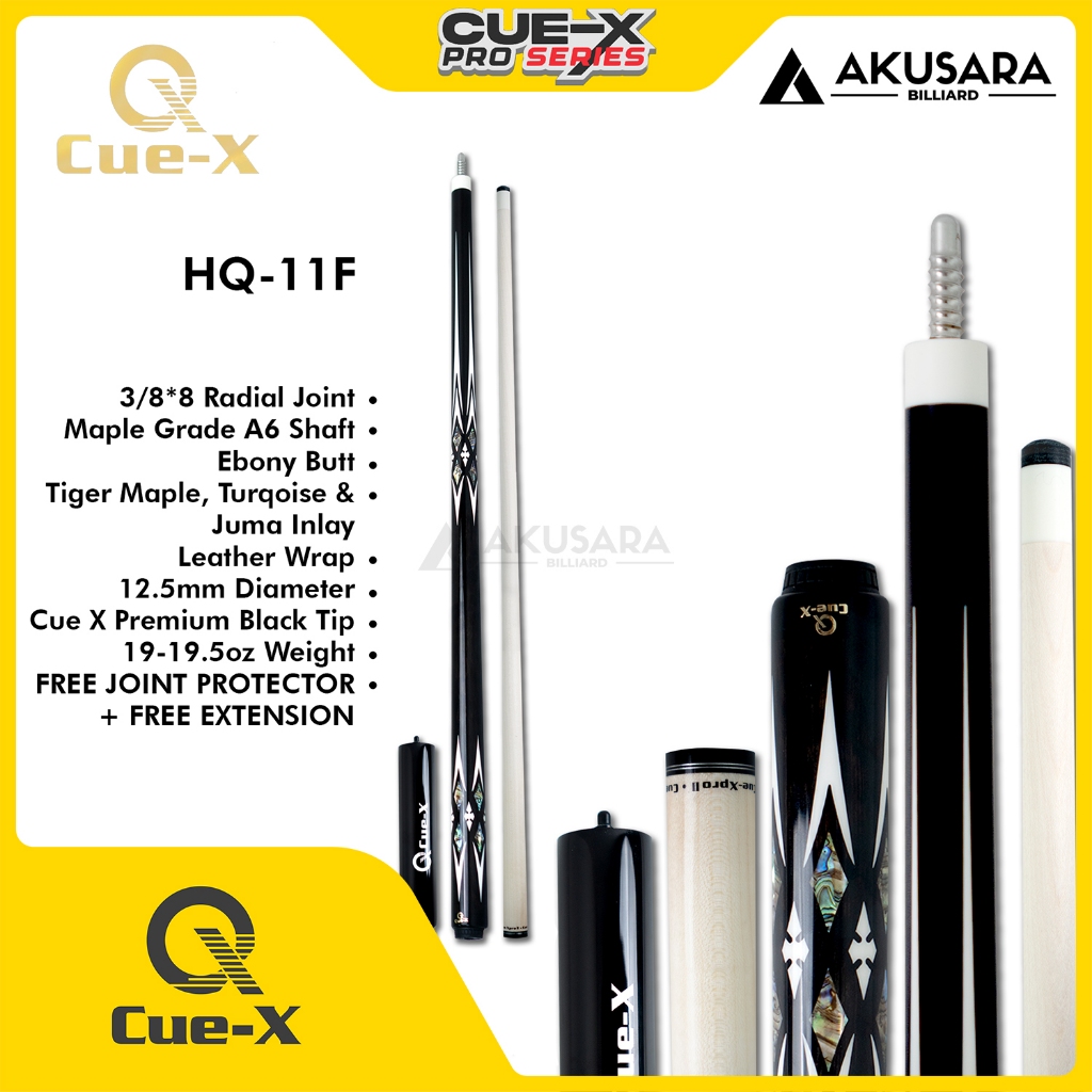 Jual Cue-X HQ-11 Stik Billiard Play Premium Maple Cues | Shopee Indonesia
