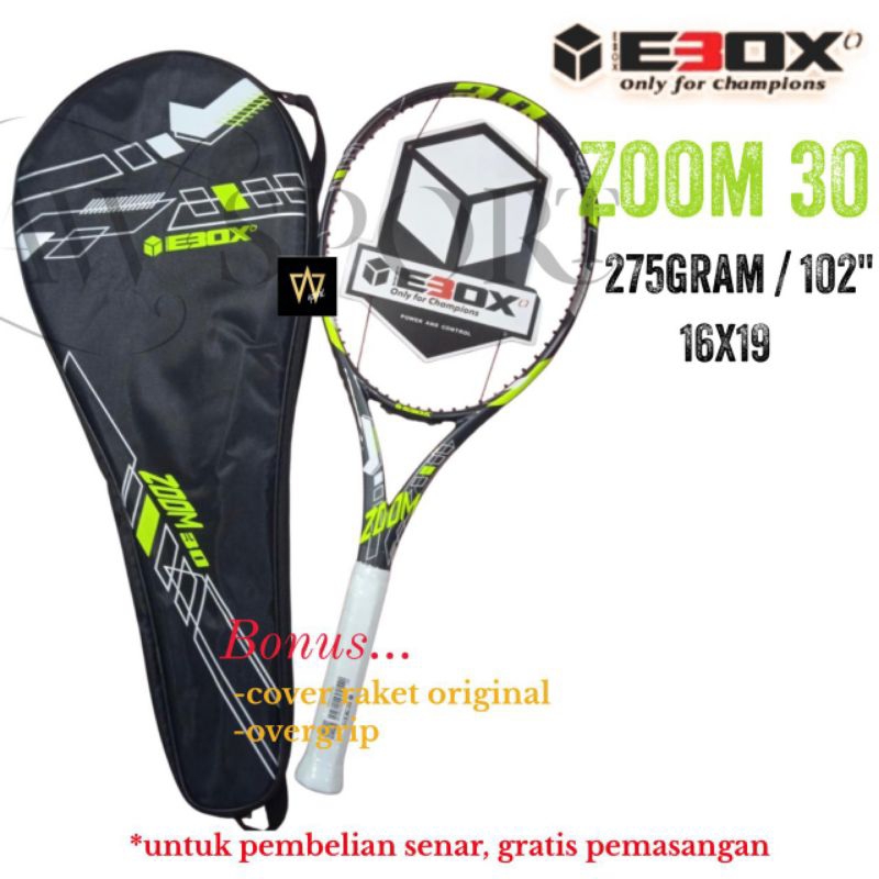 Jual Raket Tenis Ebox Zoom 30 102" 275g Original | Shopee Indonesia