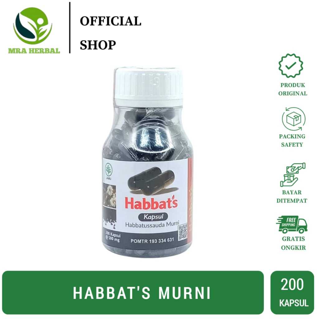 Jual Habbats Habbatussauda Murni 200 Kapsul | Shopee Indonesia