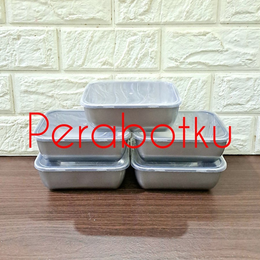 Jual Baki Stenlis + Tutup 13,5 x 10,5 cm AF-524 / Food Box / Kotak ...