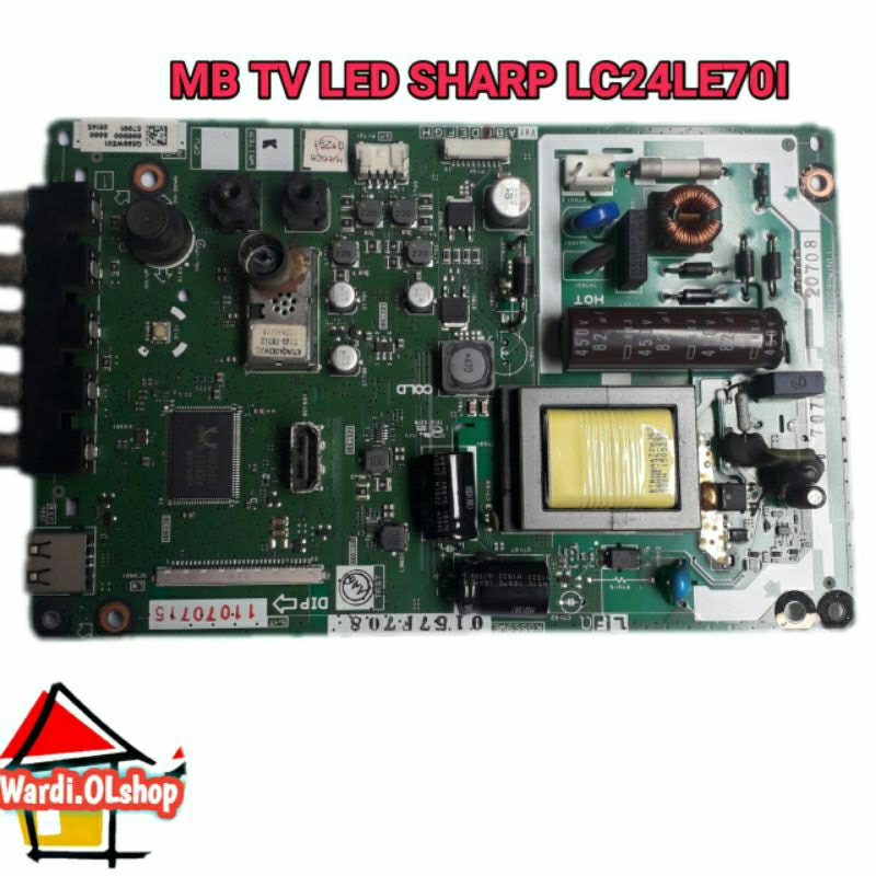 Jual MB TV LED SHARP LC-24LE170I , MAIN BOARD TV LED SHARP LC24LE170I ...