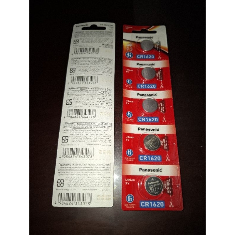 Jual Baterai Panasonic CR1620 (buat jam tangan, remote mobil, dll ...