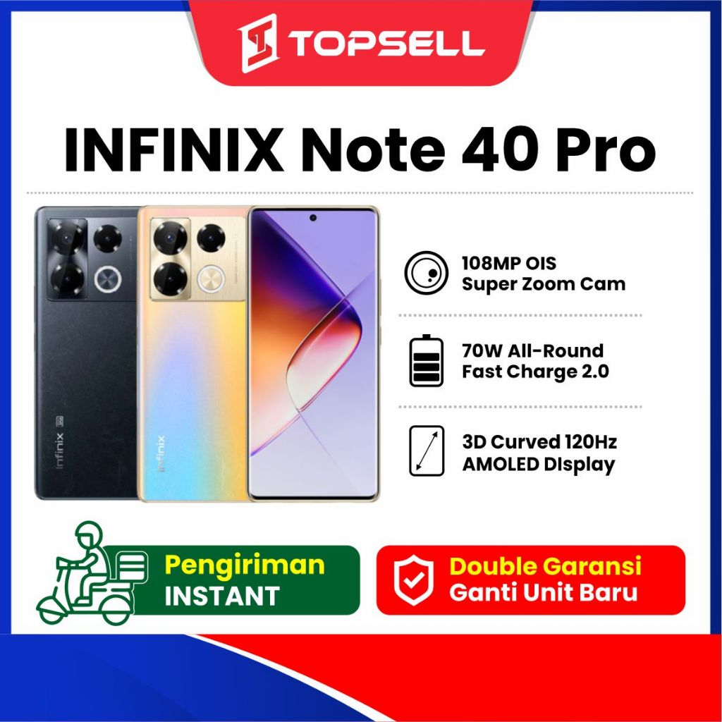 Jual Infinix Note 40 Pro 5G 8+256GB [+8GB Extended RAM] Garansi Resmi | Shopee Indonesia