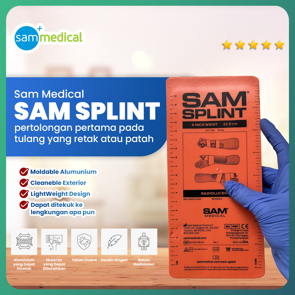 Jual LdQ SAM Splint / Spalk / Supporter / Penyangga / Splint Patah Tulang ORIGINAL | Shopee ...