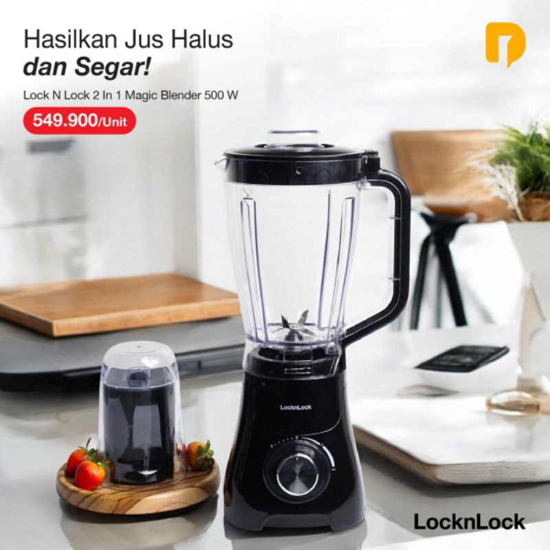 Jual Lock N Lock 2 In 1 Magic Blender 500 W | Shopee Indonesia