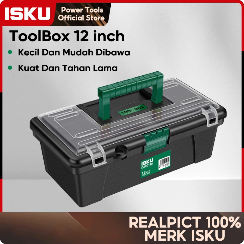 Jual ISKU Tool Box Mini 12 Inch Kotak Perkakas Kecil (30*14*12cm)/Kotak ...