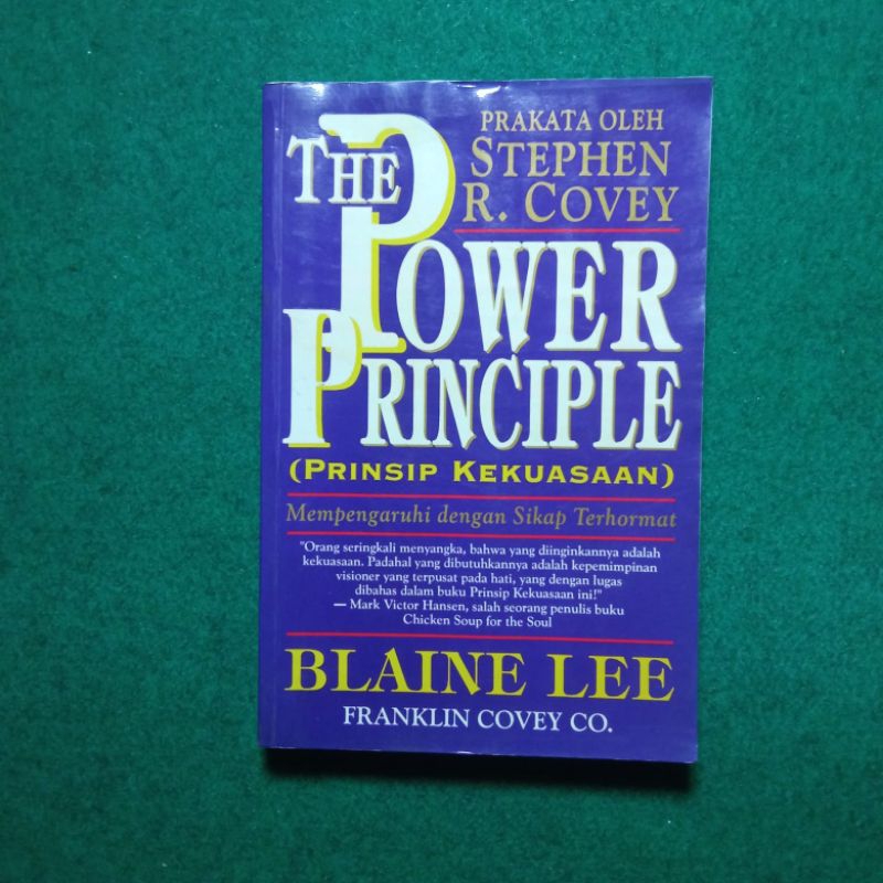 Jual Buku The Power Principle (Prinsip Kekuasaan) - Blaine Lee | Shopee ...