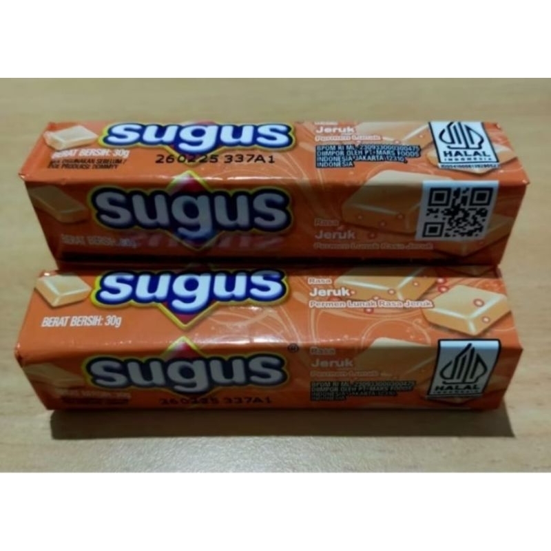 Jual Permen SUGUS stik Orange 30g 1pak isi 24pcs | Shopee Indonesia