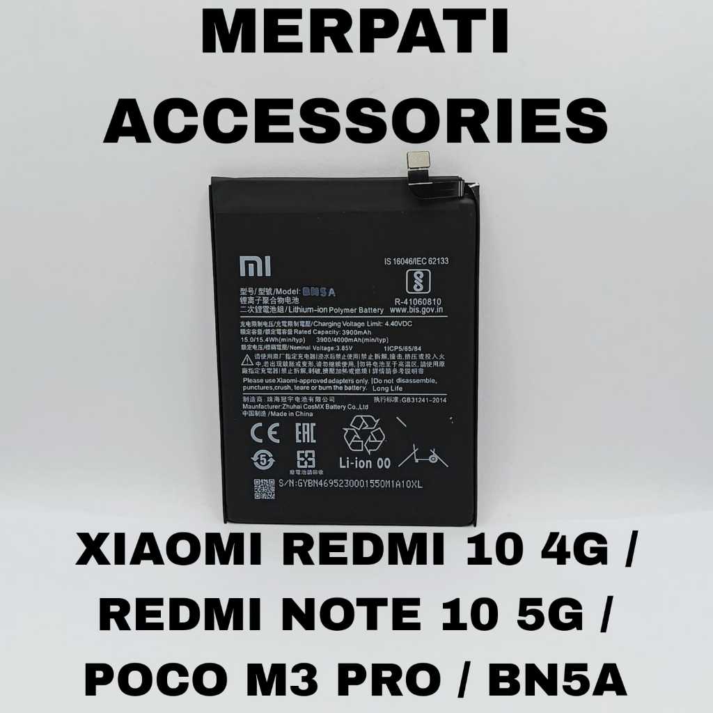 Jual BATERAI/BATRAI/BATRE/BATTERY XIAOMI BN5A / REDMI 10 4G / REDMI ...